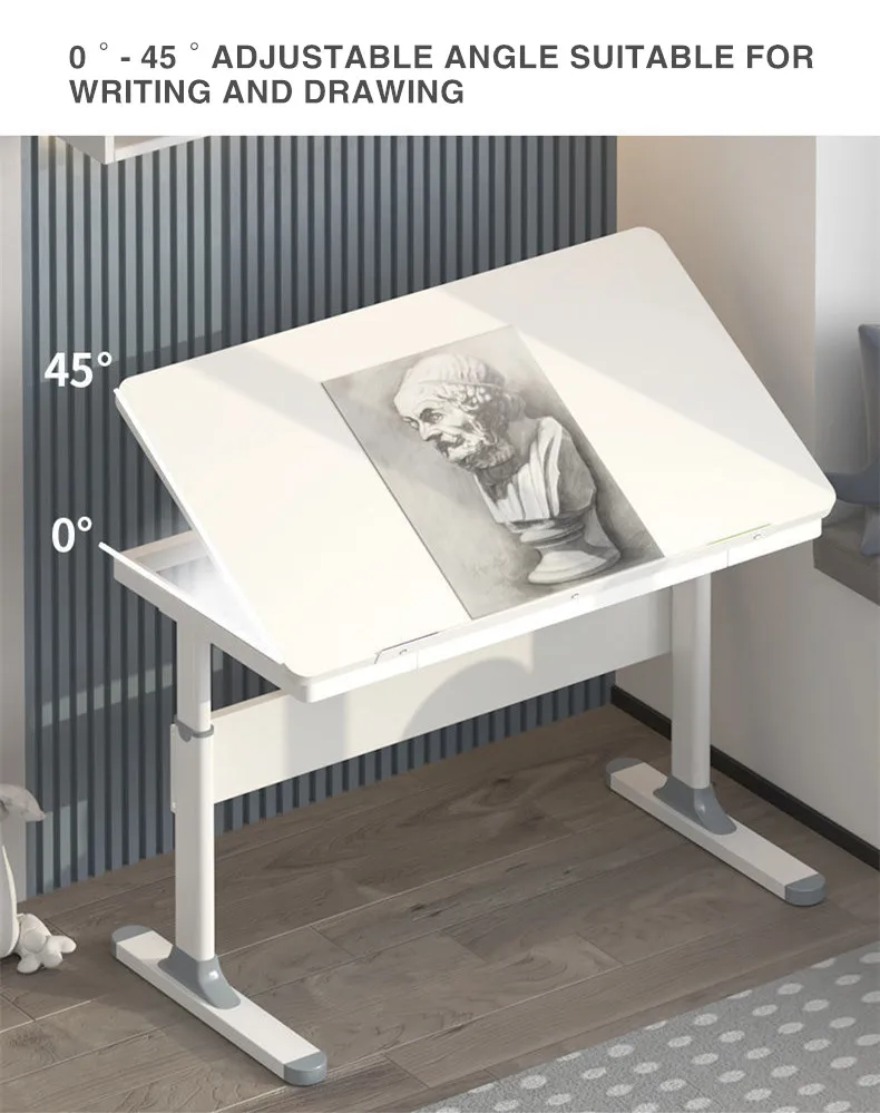 White Drafting Table Student Wood Drawing Desk| Alibaba.com