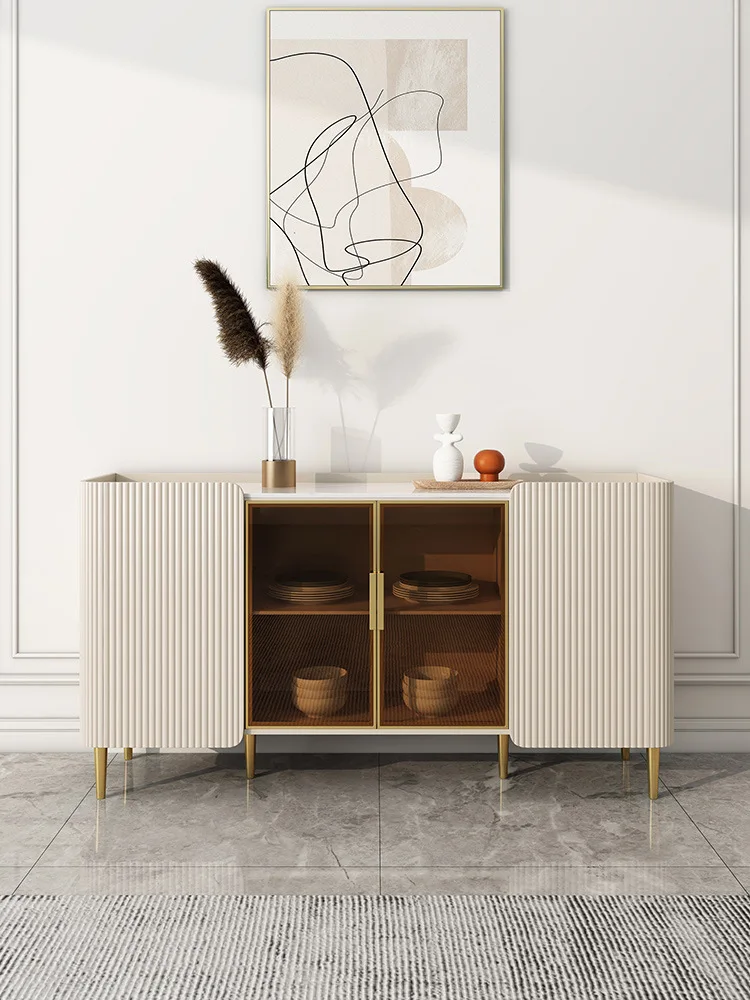 Multifunction Kitchen Sideboard Luxury Rock Plate Storage Cabinets ...