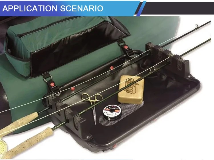 Float Tube Multiple Fishing Rod Storage Holder Pontoon Boat Fishing Rod ...