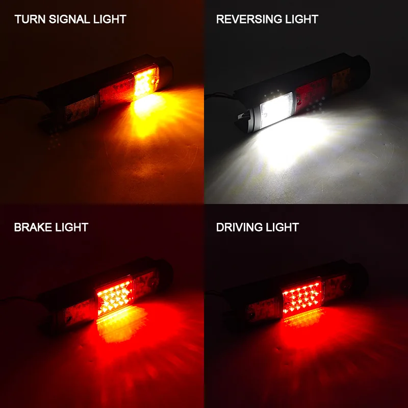 12V Forklift Taillights Rear Combination Lights Steering Brake Astern ...