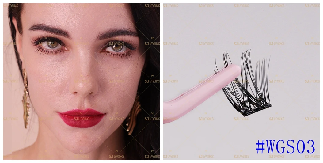 No Glue Needed Self Adhesive Pre Bond Cluster Natural Segment Press On ...