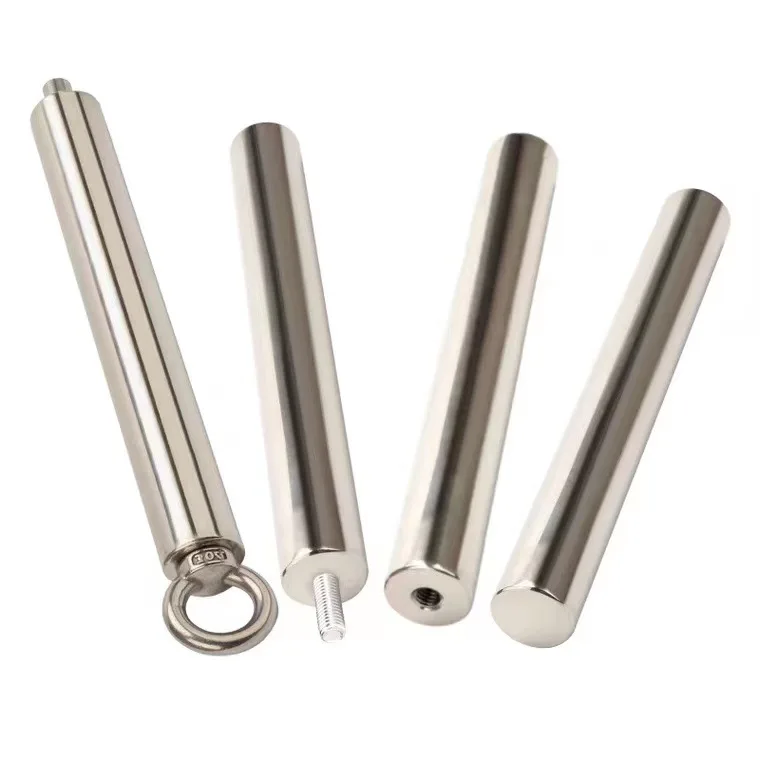 14000 Gauss Chrome Cobalt Threaded Alnico Magnet Rod Shaped Fecrco ...