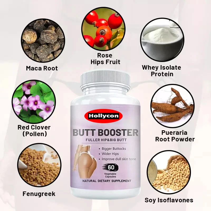 Herbal Ingredient Butt Enlargement Capsules Hip Bigger Maca Root ...