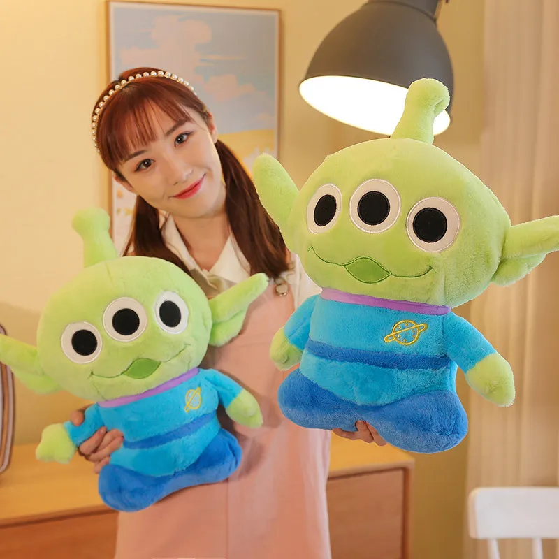 Hot Selling Big-eyed Alien Plush Stuffed Animal Toys Green Alien Plush ...