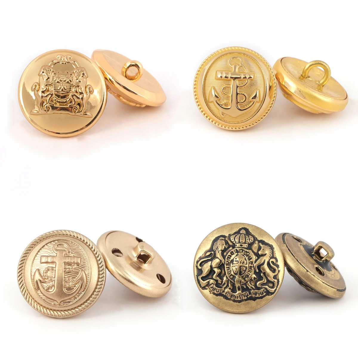 Uniform Button Fancy Embossed Design Metal Sewing Garment Accessory ...