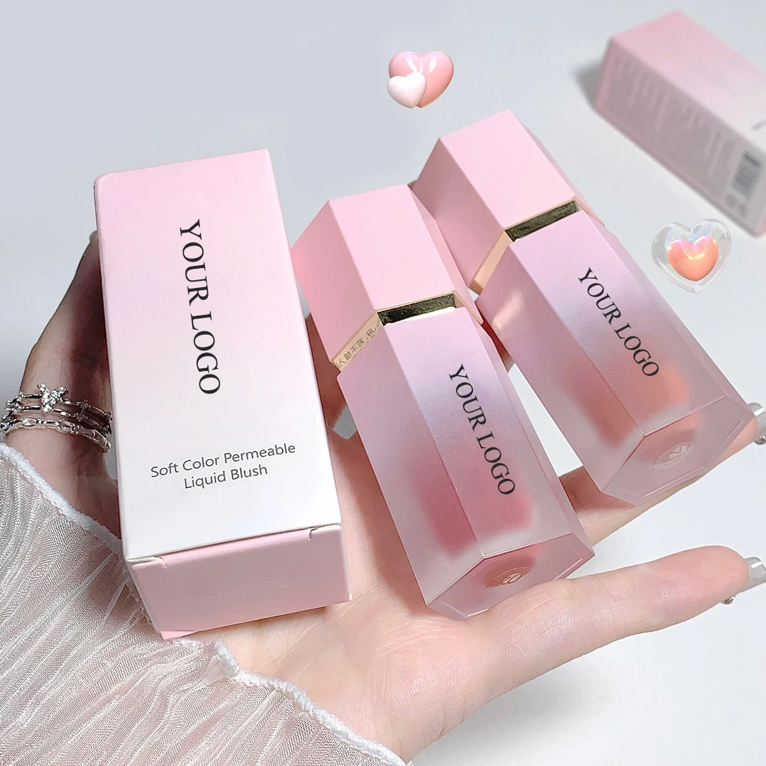 Private Label Cheek Face Makeup Blush Custom No Logo Brand Long Lasting ...