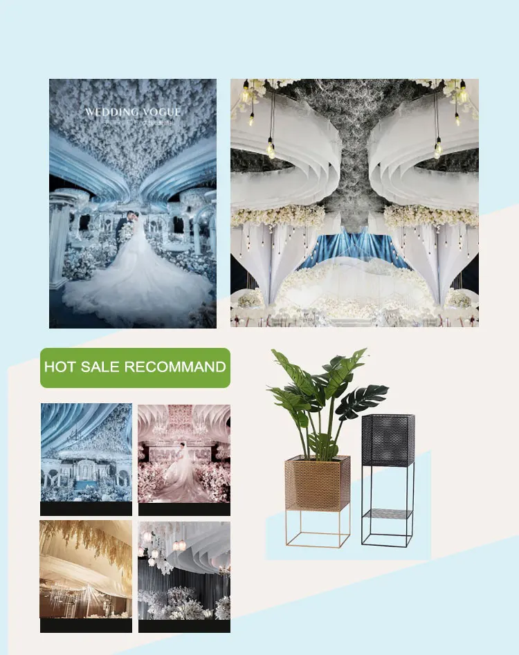 Romantic Wedding Ceiling Drape for Pipe & Drape Events - OEM