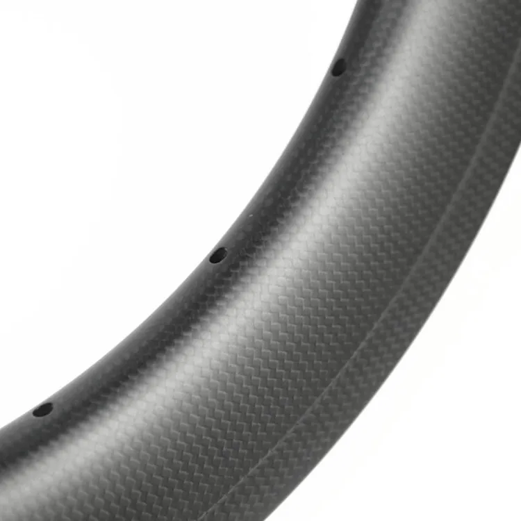 High Quality T700 50mm Deep Disc Brake Tubeless Matte Carbon Bike Rims ...