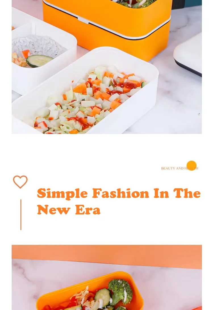 Eco Plastic Bento Lunch Box - Sustainable & Portable