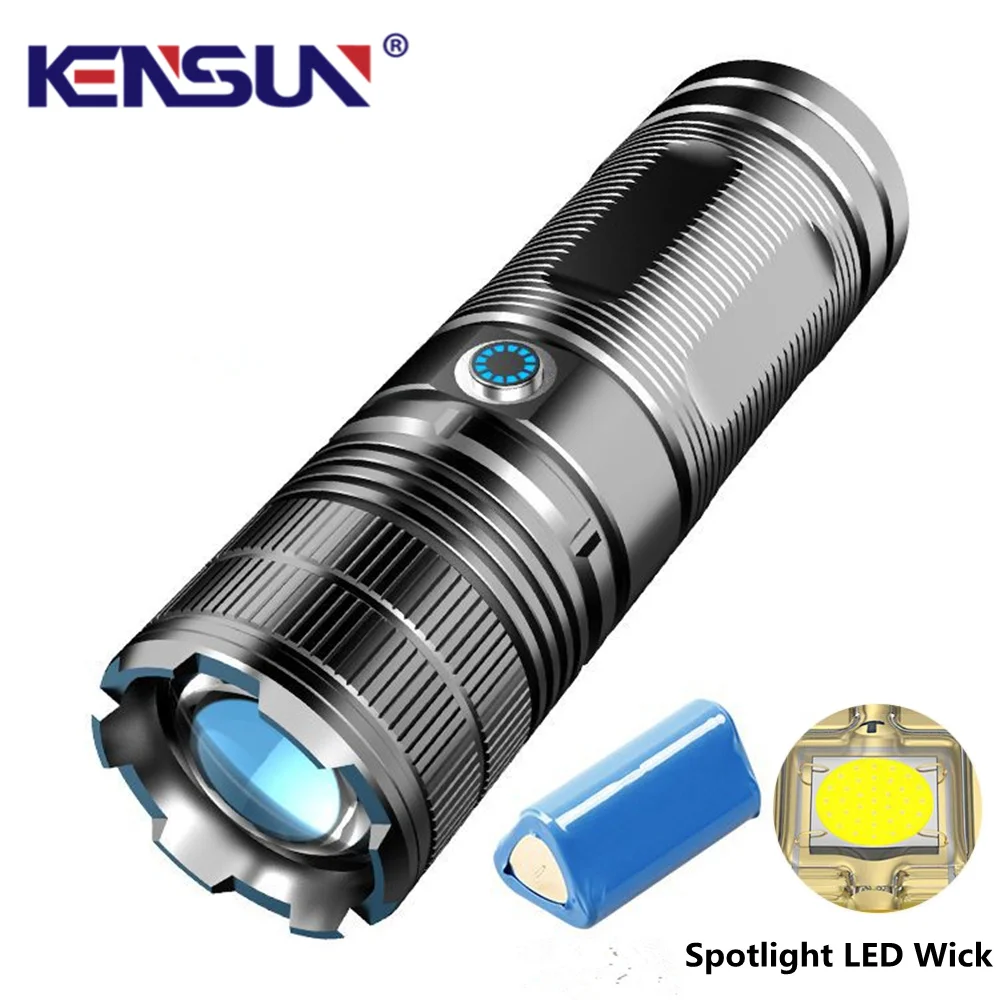Helius spotlight Long Range Wick large-capacity Telescopic ZOOM Power ...