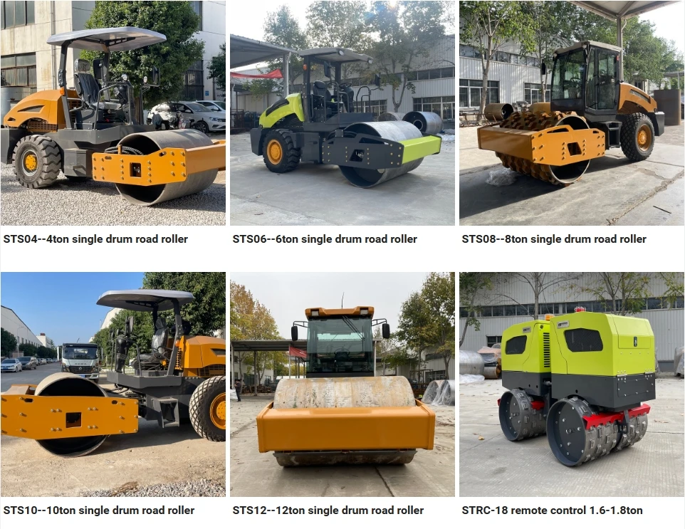 Remote Control Trench Roller 1.8 Ton Road Vibrating Machine 17.8kw Dual ...