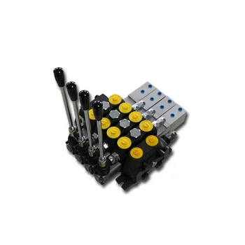 Dcv40 2 Spool Casting Iron Hydraulic Monoblock Directional Microswitch ...