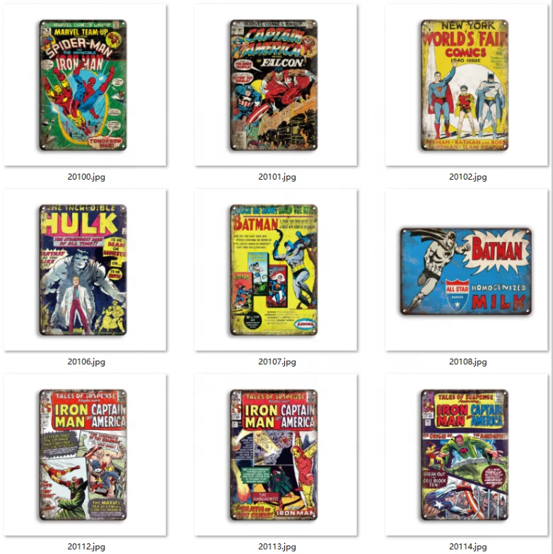 Popeye Cartoon Metal Sign Vintage Plaque Tin Sign Wall Decor for Bar ...