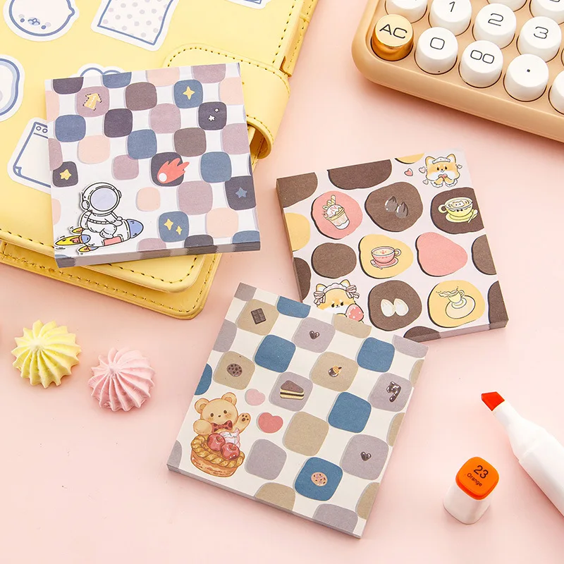 School Stationery Supply Cartoon Cute Kawaii Sticky Note Book For Girls ...