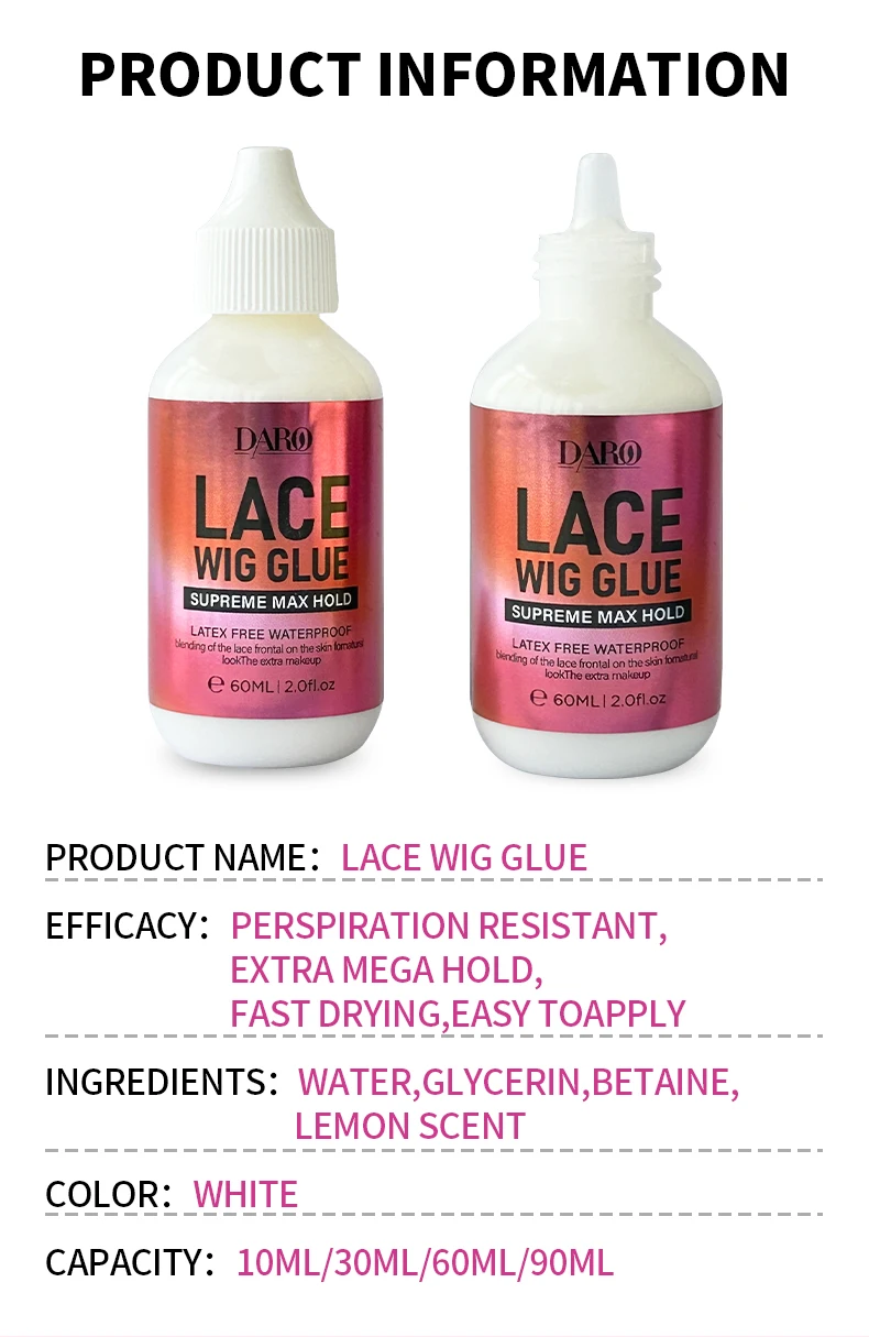 Custom Logo Lace Glue Waterproof Strong Hold Private Label Colle ...