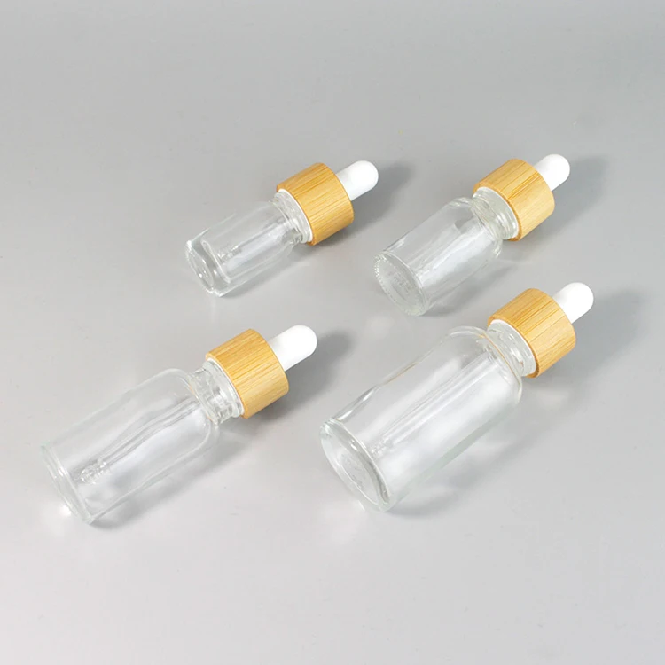 Wholesale 30ml Brown Bamboo Wood Circle Dropper Bottle Essential Oil ...