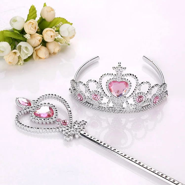 Princess Crown Magic Stick Headpiece Hair Ornament Plastic Wand Frozen ...