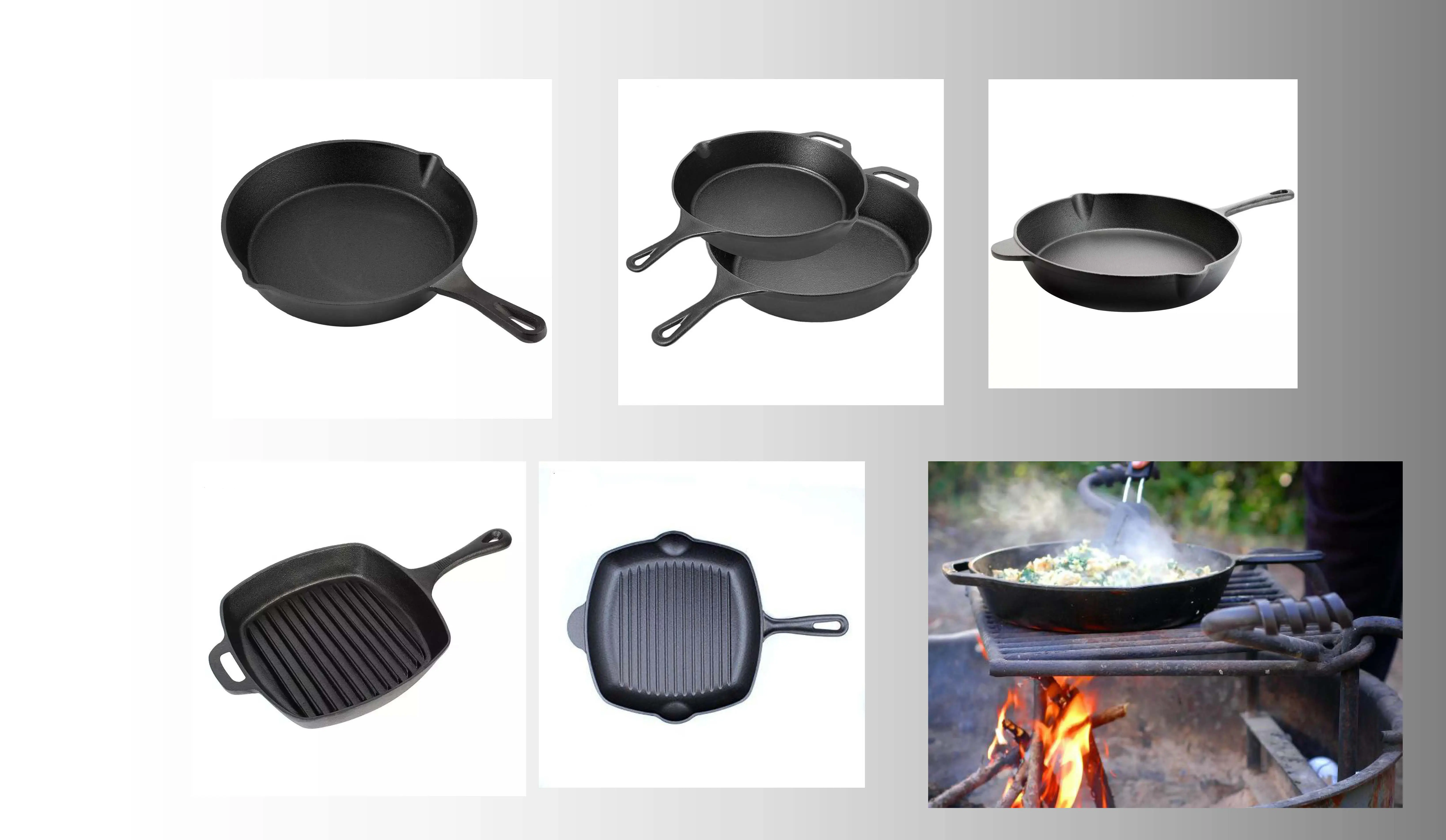 Outdoor Dutch Oven Set Cast Iron Cooking Pot With Lid Lifter Camping ...