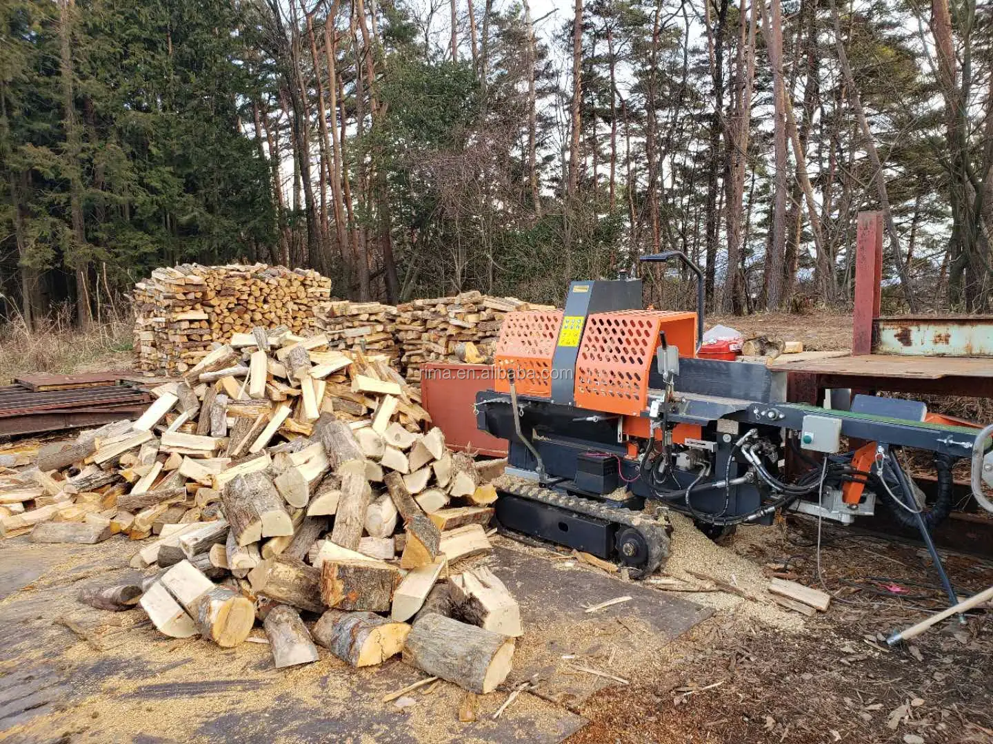 12T/20T Firewood Processor Log Splitter with 90cm Hydraulic Log Table ...