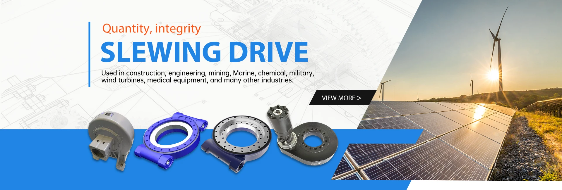 Se9 Slewing Drive With 24v Dc Motor 1 Drive For Solar Tracker Panels ...