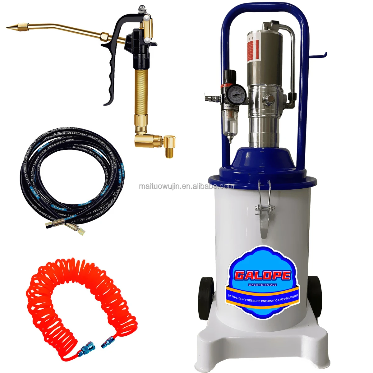 Oem Factory 12l Air Operated Grease Injection Machine Lubricator Bucket ...