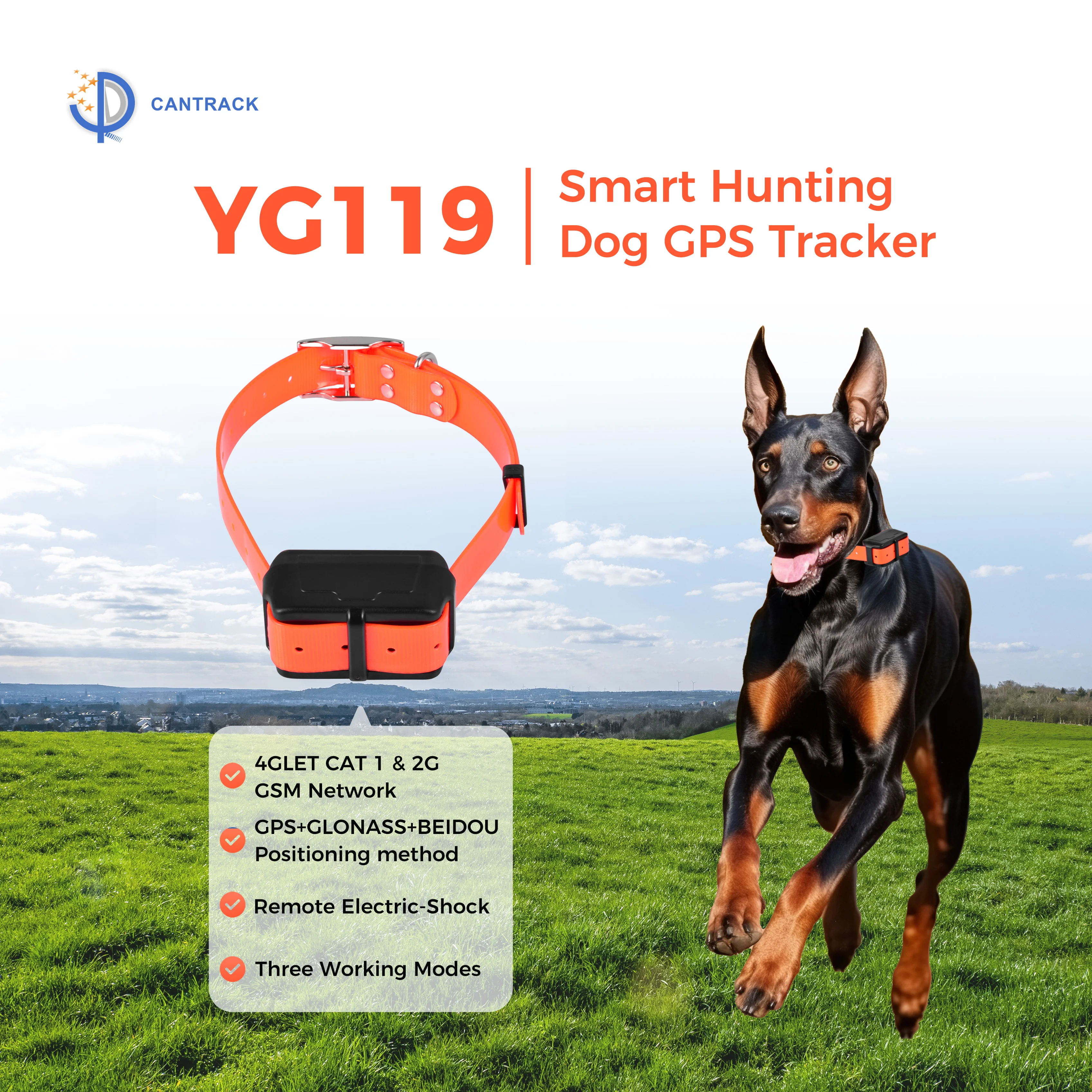Livestock Locator GPS Tracker 4G Collar Pet IP67 Waterproof Animal ...