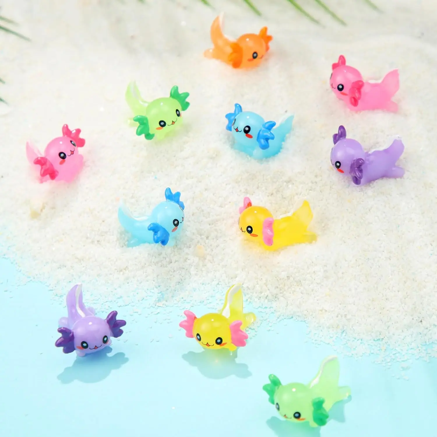 Mini Axolotl Resin Charms Figurine Toy Miniature Axolotl Ornament Tiny ...