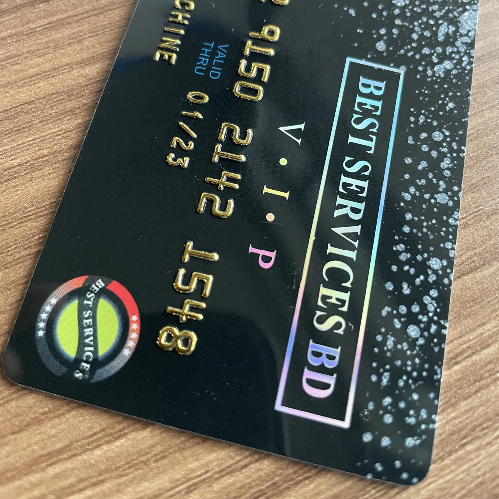 Custom CR80 Recycle PVC Card Printing Embossed Number Magnetic Pvc ...
