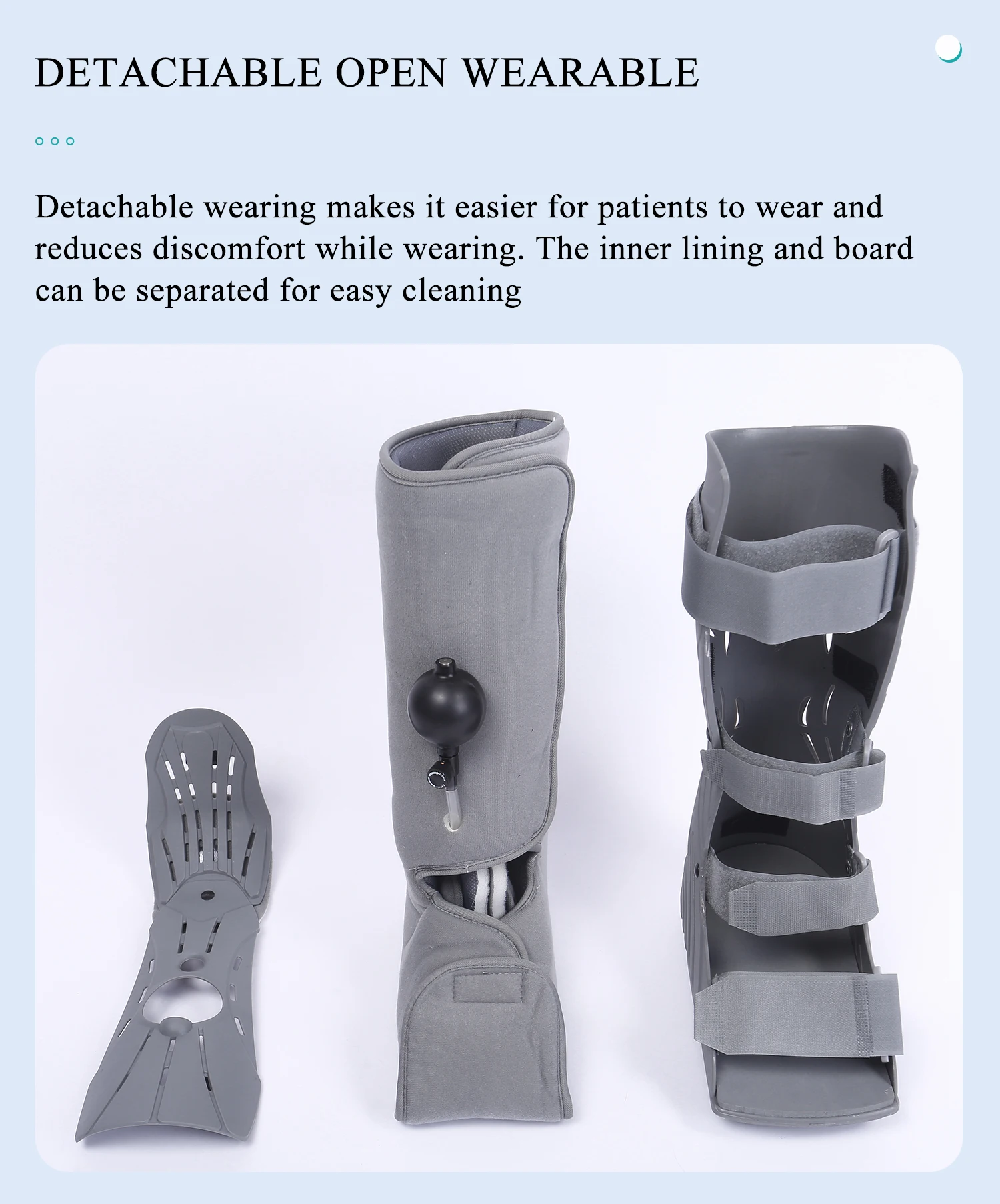 Orthopaedic Adjustable Ankle Fixation Brace Sprain Foot Splint Straps ...