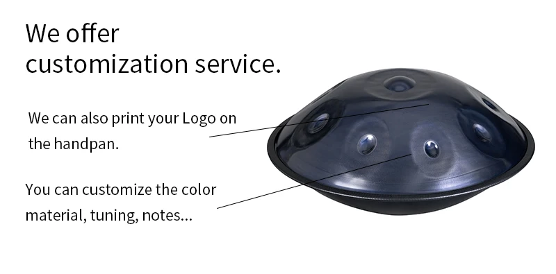 High Quality Handmade Handpan Drum Dc 04 Steel 10 Notes D Kurd Dark ...