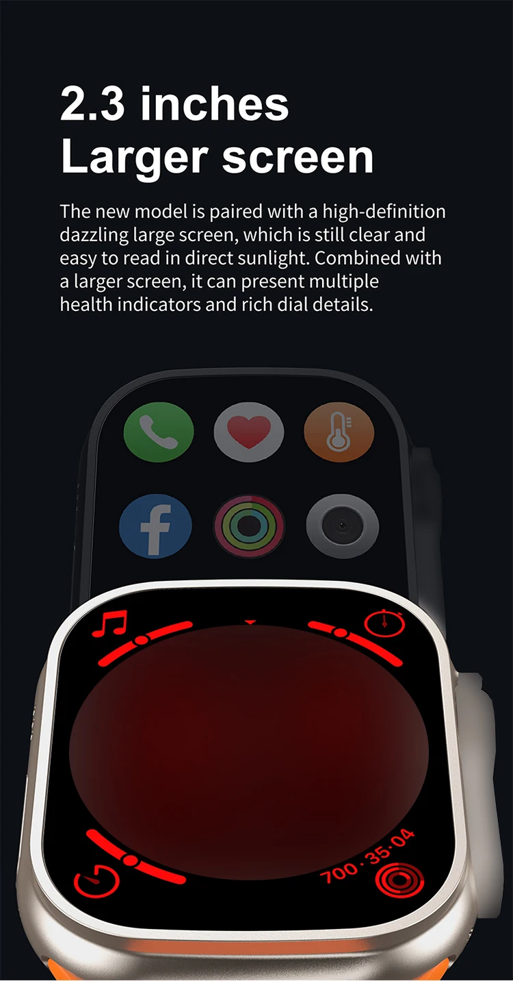 Hot Selling I20 Ultra Max Suit 8 S8 S9 Smartwatch Sports 9 Series Bundle 10 In 1 Smart Watch ...