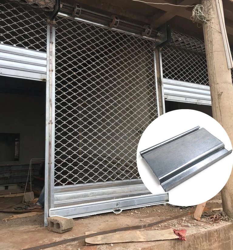 Baojia Garage Mall Warehouse Rolling Up Door Track Metal Form Roller ...