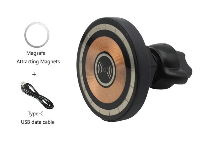 Adjustable Degree Rotation 15w Magsafe Magnetic Wireless Fast Charging ...