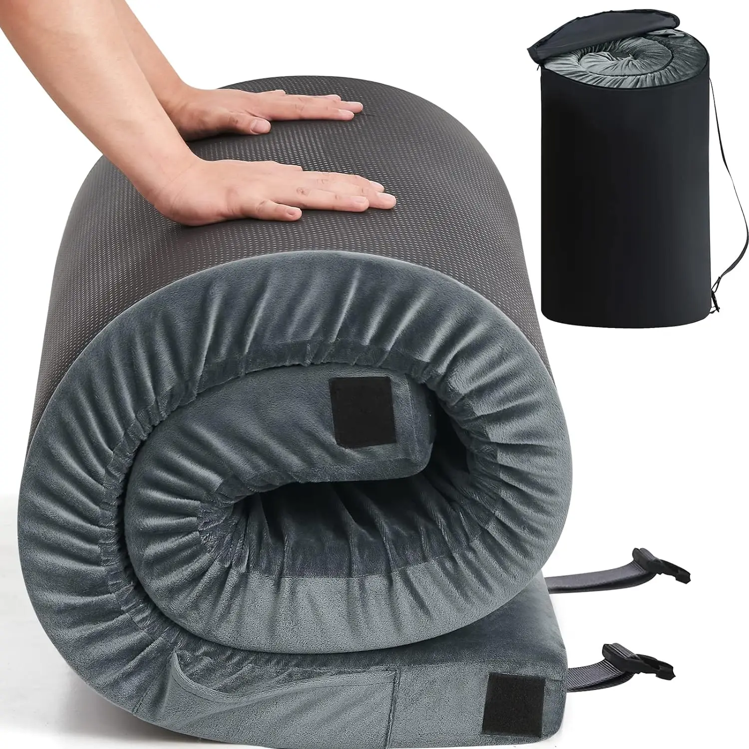 Outdoor Rolling Travel Mattress Foldable Waterproof Memory Foam ...