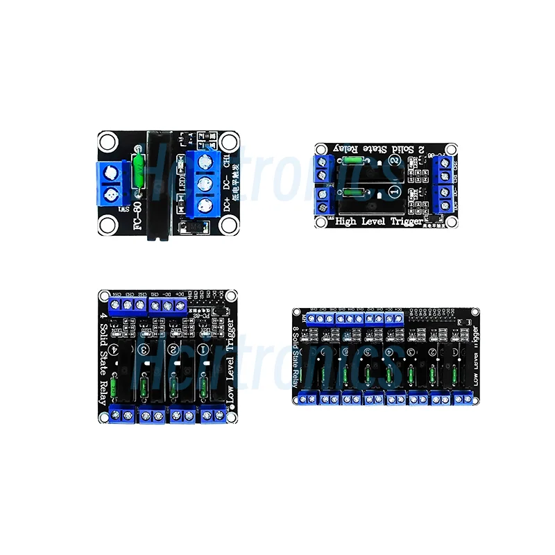 Low Level Trigger Solid State Relay Module 1/2/4/8 Channel 5V 12V 24V ...