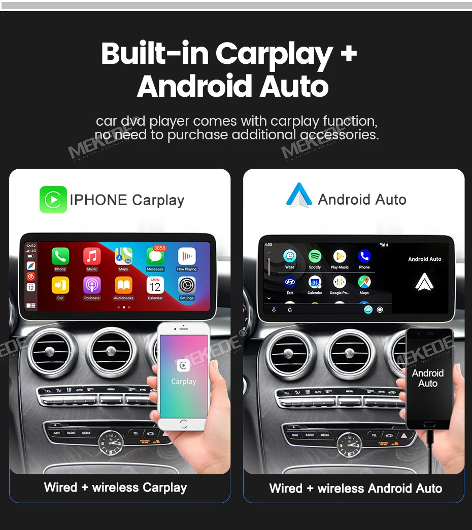 GLC W204 W205 C-Class Android Car Radio DVD Player with GPS, Streaming ...