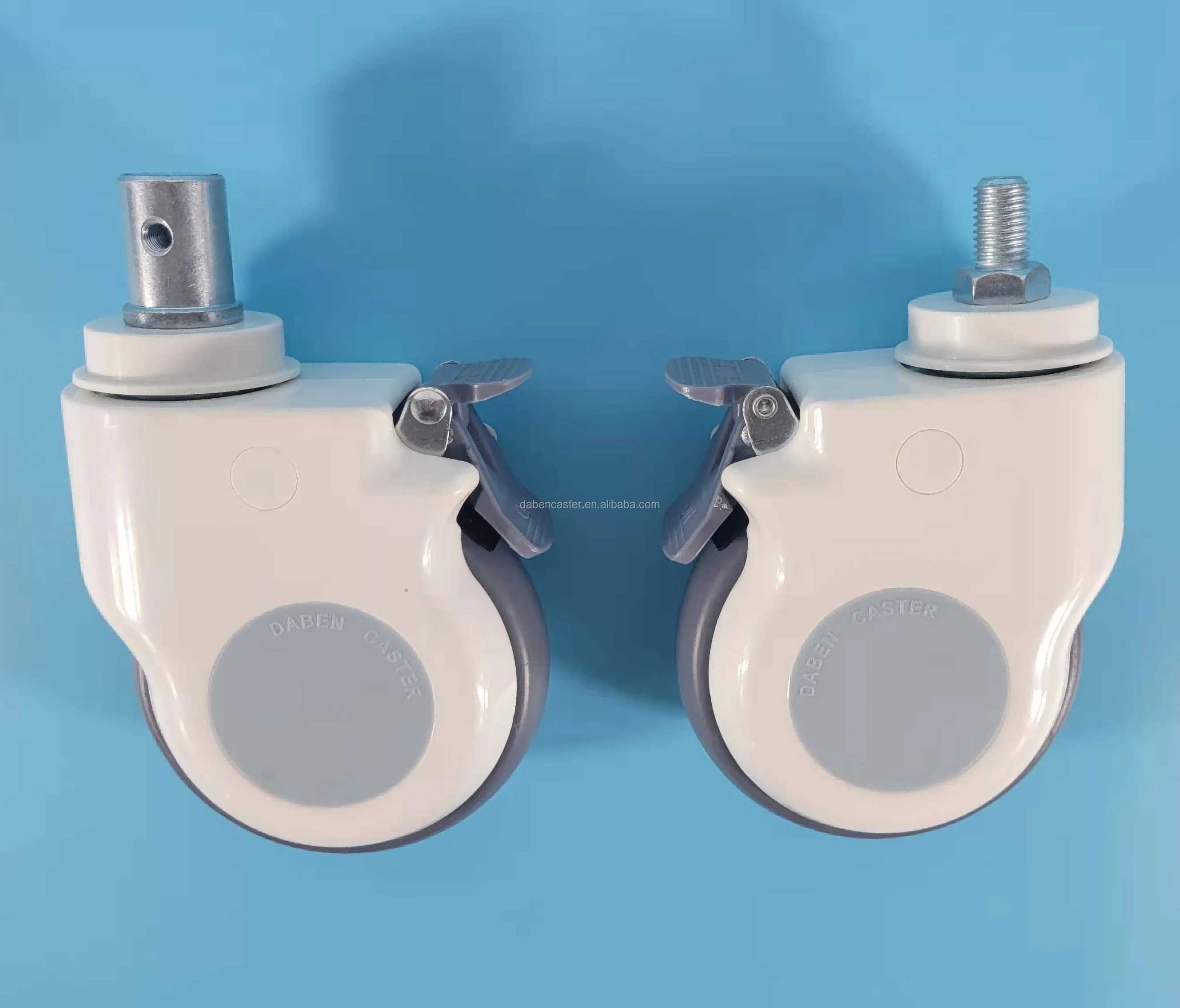 125mm round stem wheels medical bed caster hospital furniture wheels ...