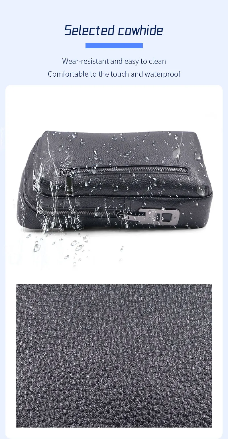 Fingerprint Lock Man Chest Bags - Ultimate Anti-theft