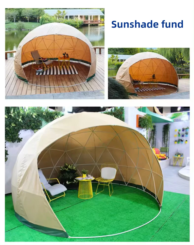 Jingluga Clear PVC Geodesic Domes - Perfect for Outdoor Events