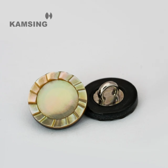 Kamsing Real Shell Buttons With Brass Shank Sewing Buttons For Blouse ...