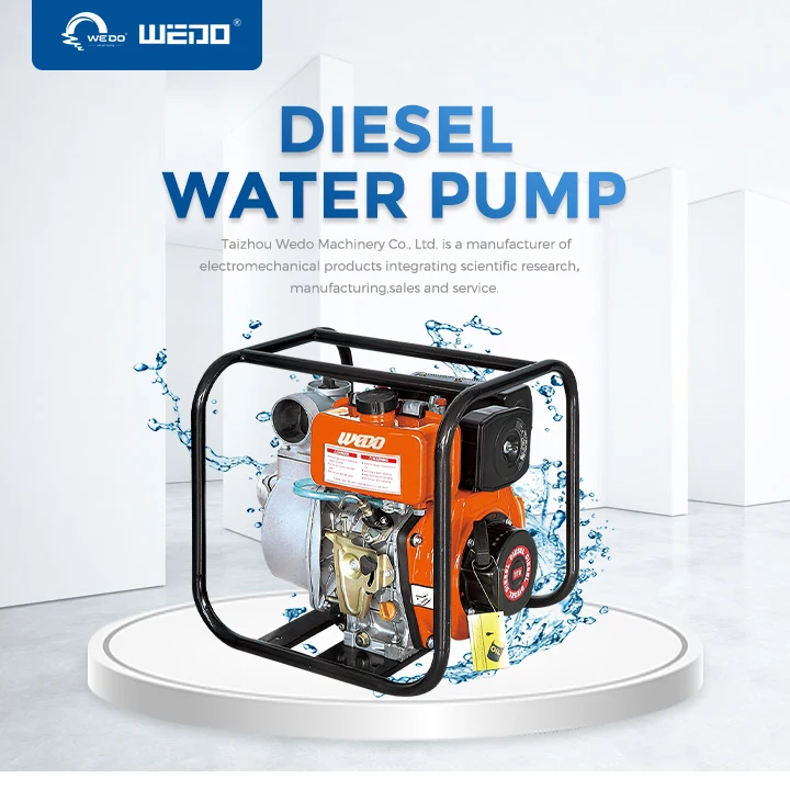 6HP Portable Diesel Engine Water Pump - High Pressure