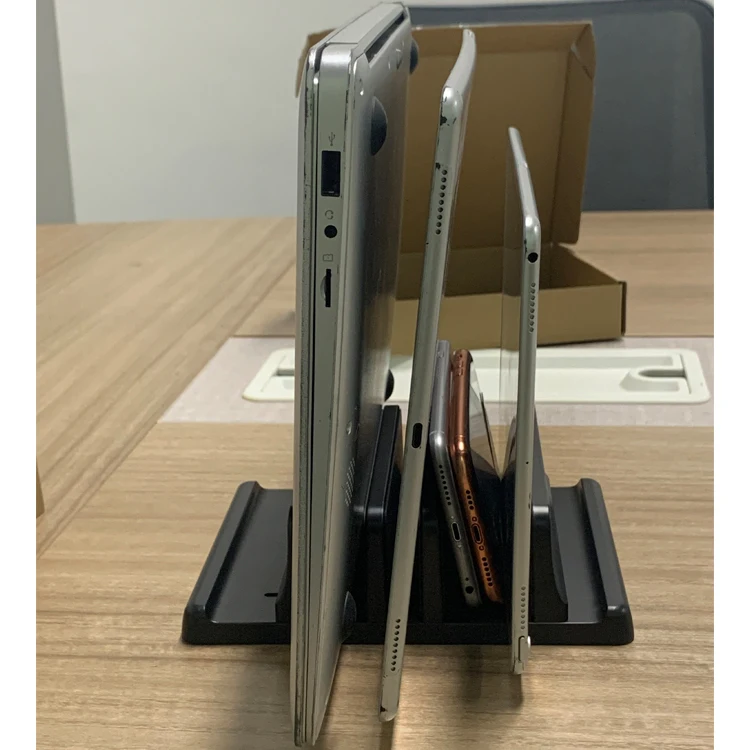 Great Roc 1 to 3 Slot Space-Saving Adjustable Plastic Desktop Notebook ...