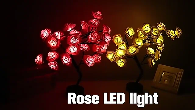 Usb-operated Led Flower Tree Night Light Indoor Decorative Lighting For ...