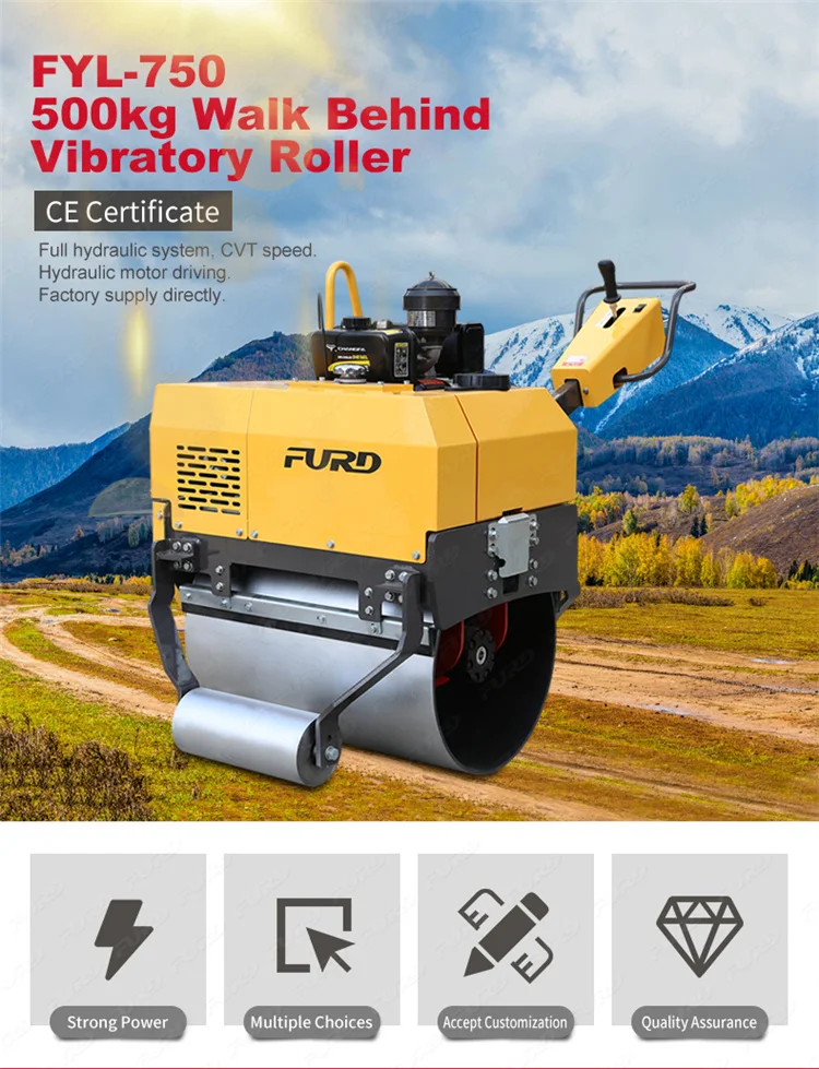 Hand Soil Compactor Mini Road Roller Compactor Soil Compactor Machine ...