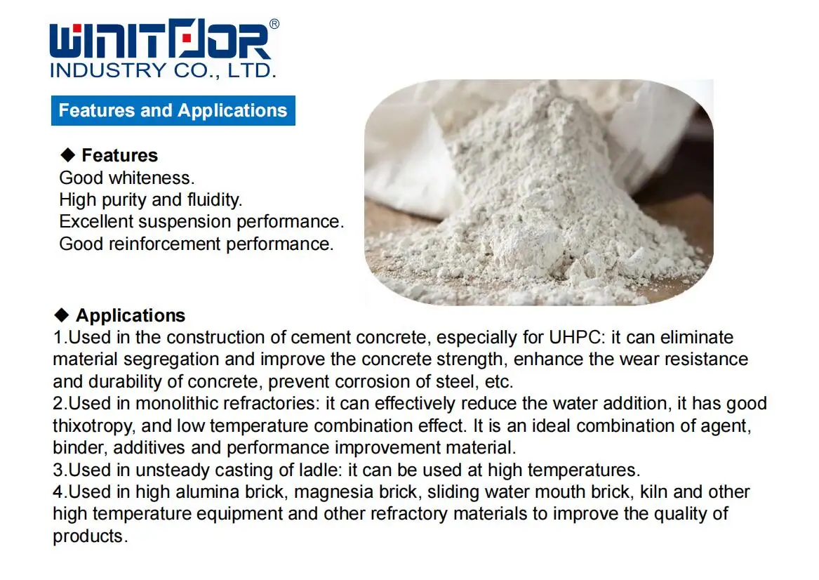 Bulk 92d 92% Sio2 Microsilica Silica Fume Price Silica Fume Powder ...