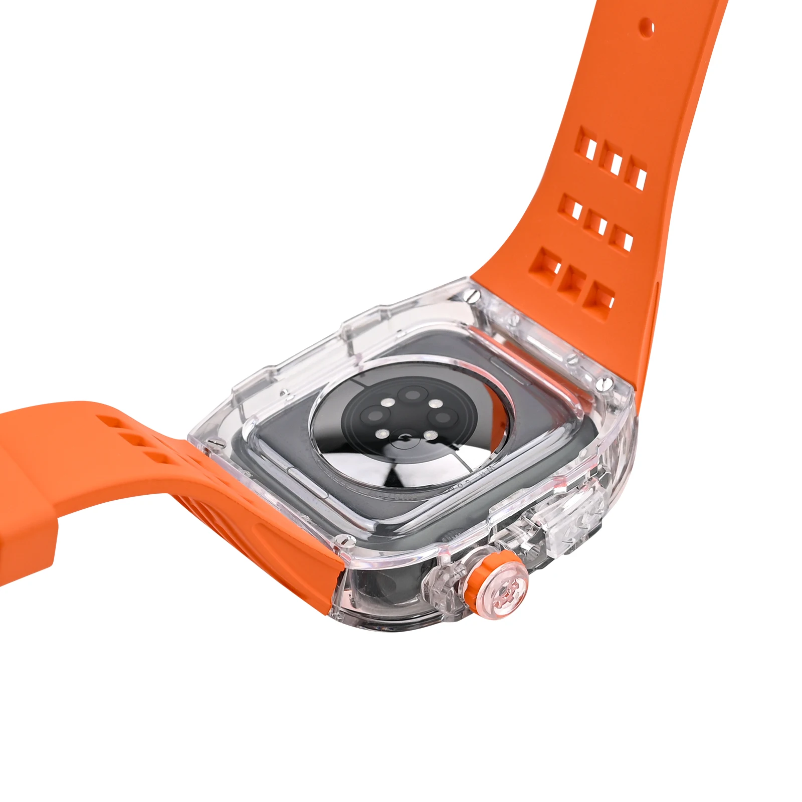 Transparent Luxury Modification Kit Case Silicone Band Rubber Sports ...