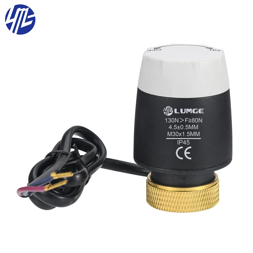 24V 230V HVAC Electric Thermal Actuator for Radiator Heating