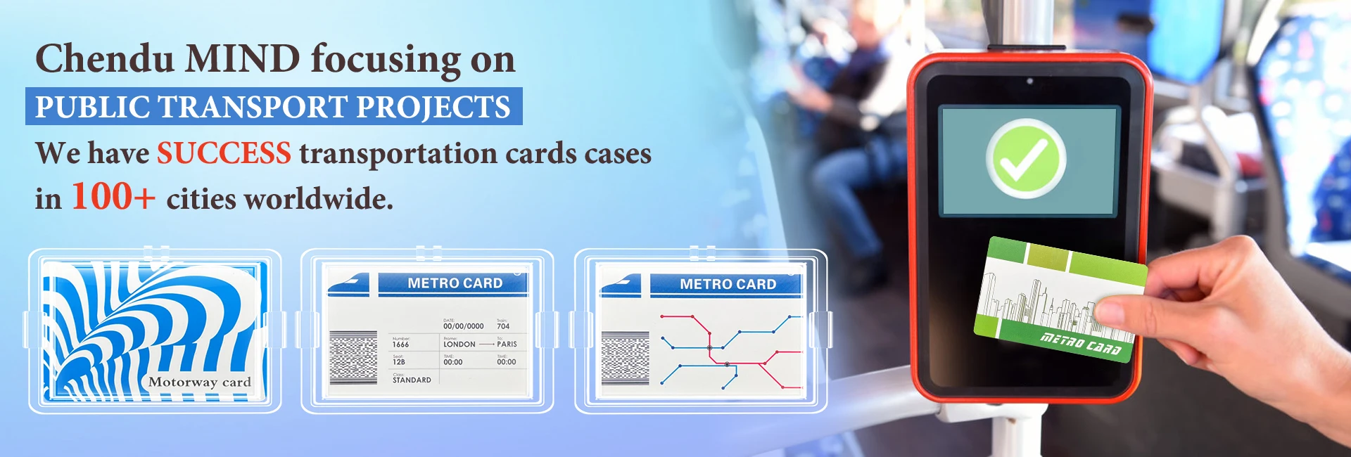 Customized Smart Chip Card Transport Company Project Rfid Nfc Bus ...