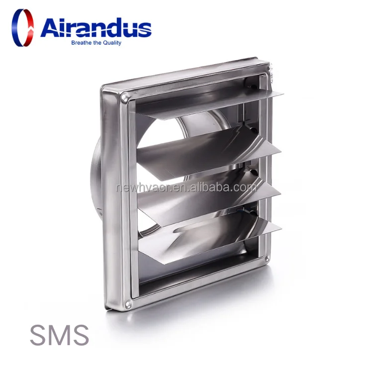 NEW HVACR ELB Aluminum Alloy Brushed Surface Rainproof Louver Rubber ...