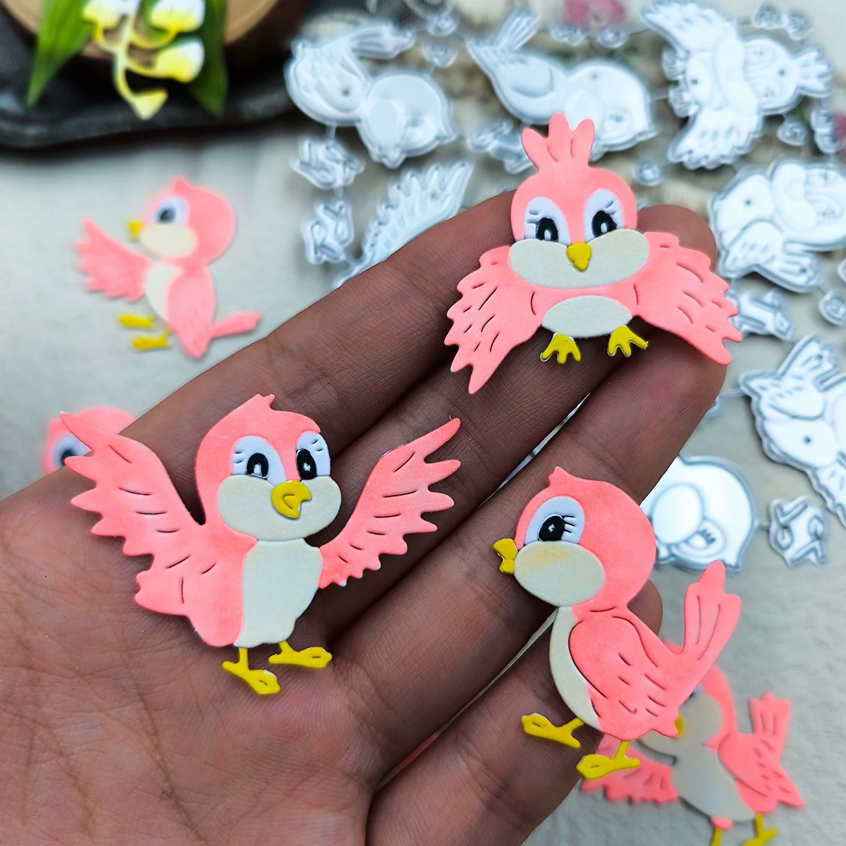 Alibaba.com: Birds Die Cut Set metal embossing stencils with various ...